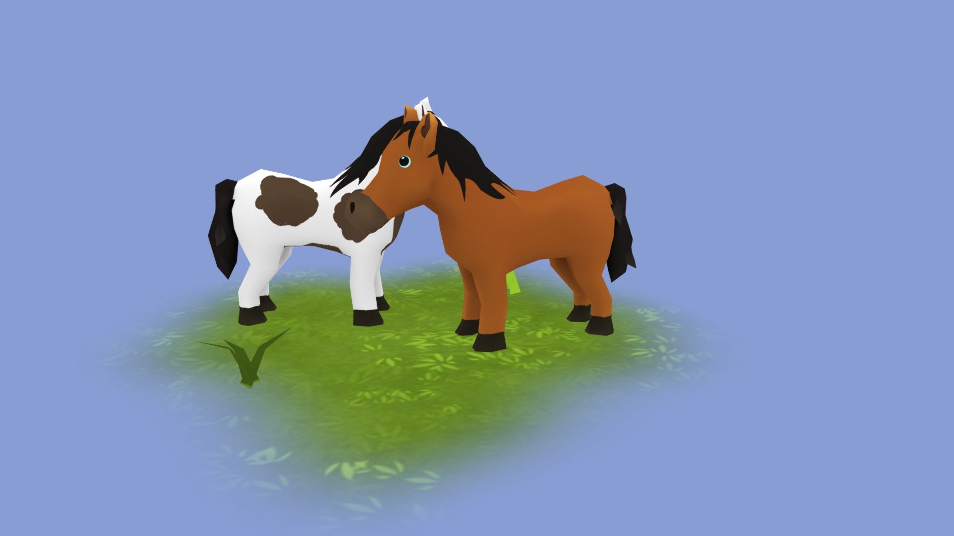 Horse Low Poly - 3D model by Sumeet Arora (@ls.rightbrain) [6f65865 ...