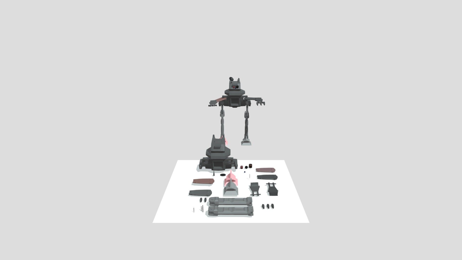 Rusty Robot KIT - 3D model by Stephen (@Murgys) [6f65ac9] - Sketchfab