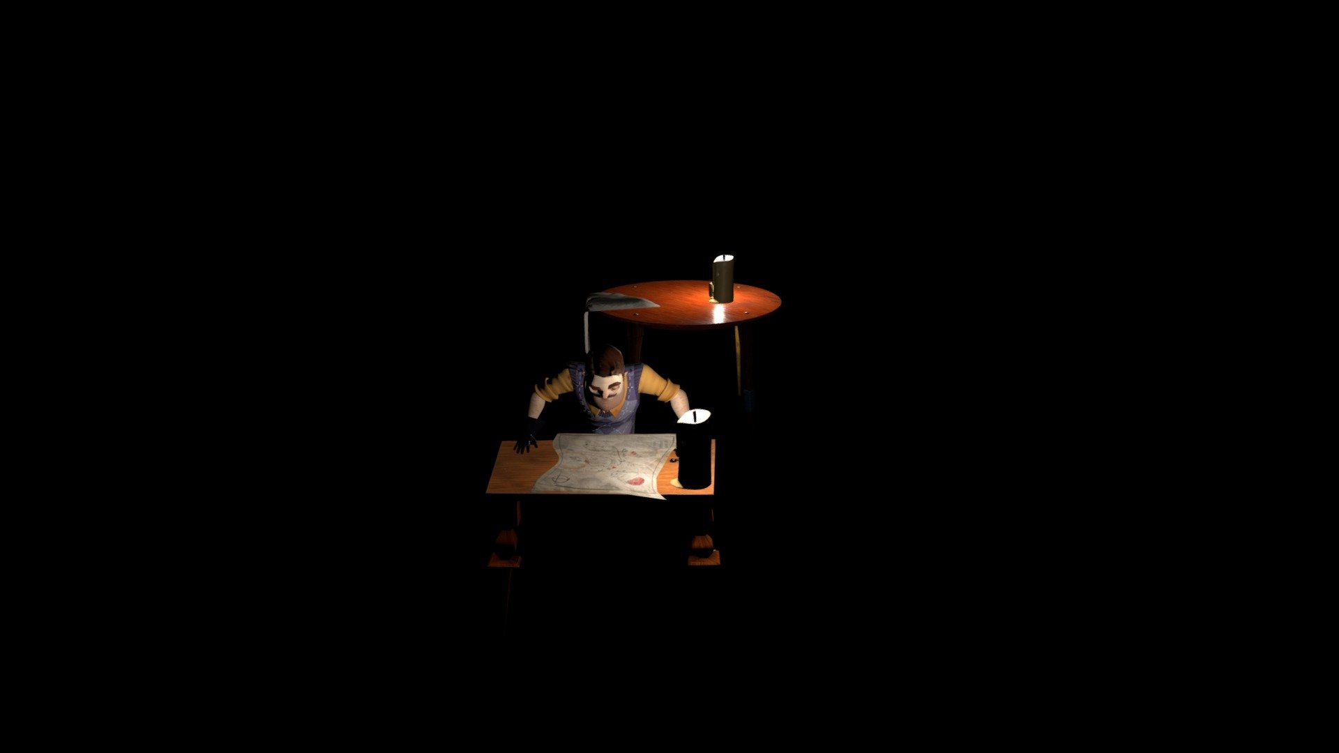 Hello-neighbor-2-neighbor-looking-at-blueprint - 3D model by Ms.Bewwy ...