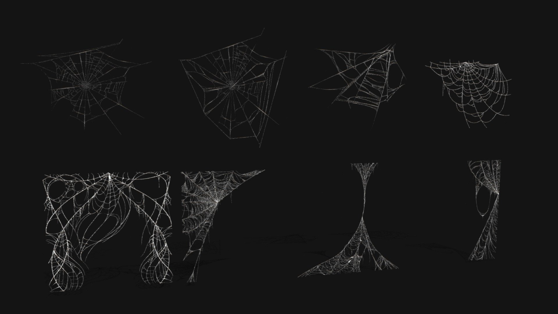 Spider Webs Set Two - Buy Royalty Free 3D model by Clockwork Creations ...