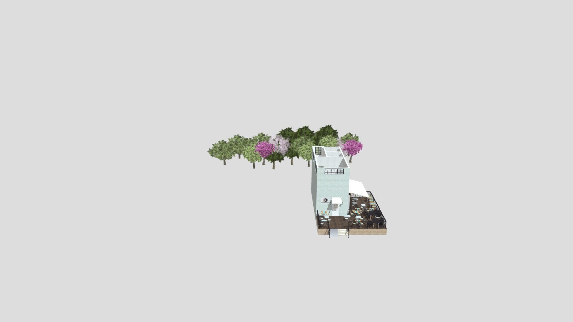 Sweet Cafe - Download Free 3D model by Home Design 3D (@homedesign3d ...