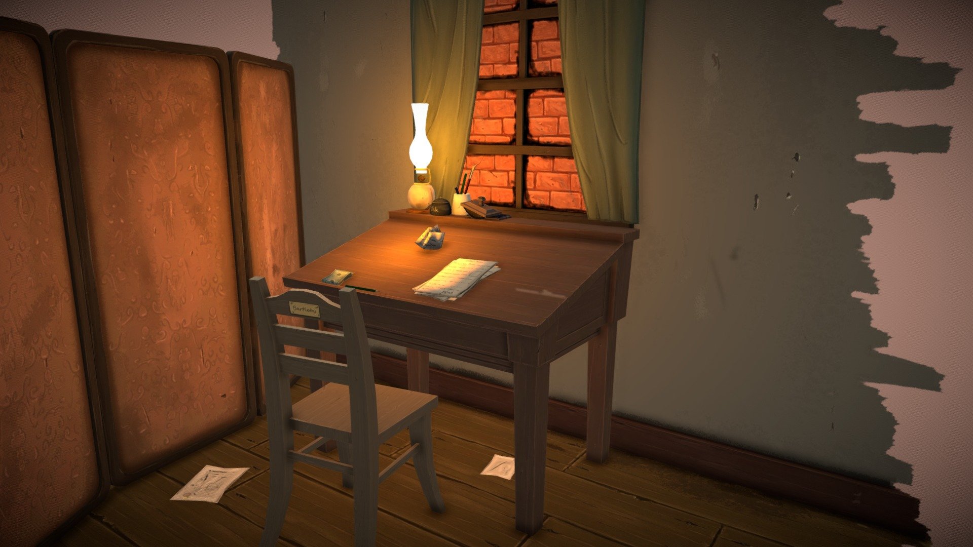 Bartleby's Workplace - 3D model by Youssef Jammoul (@YoussefJammoul ...