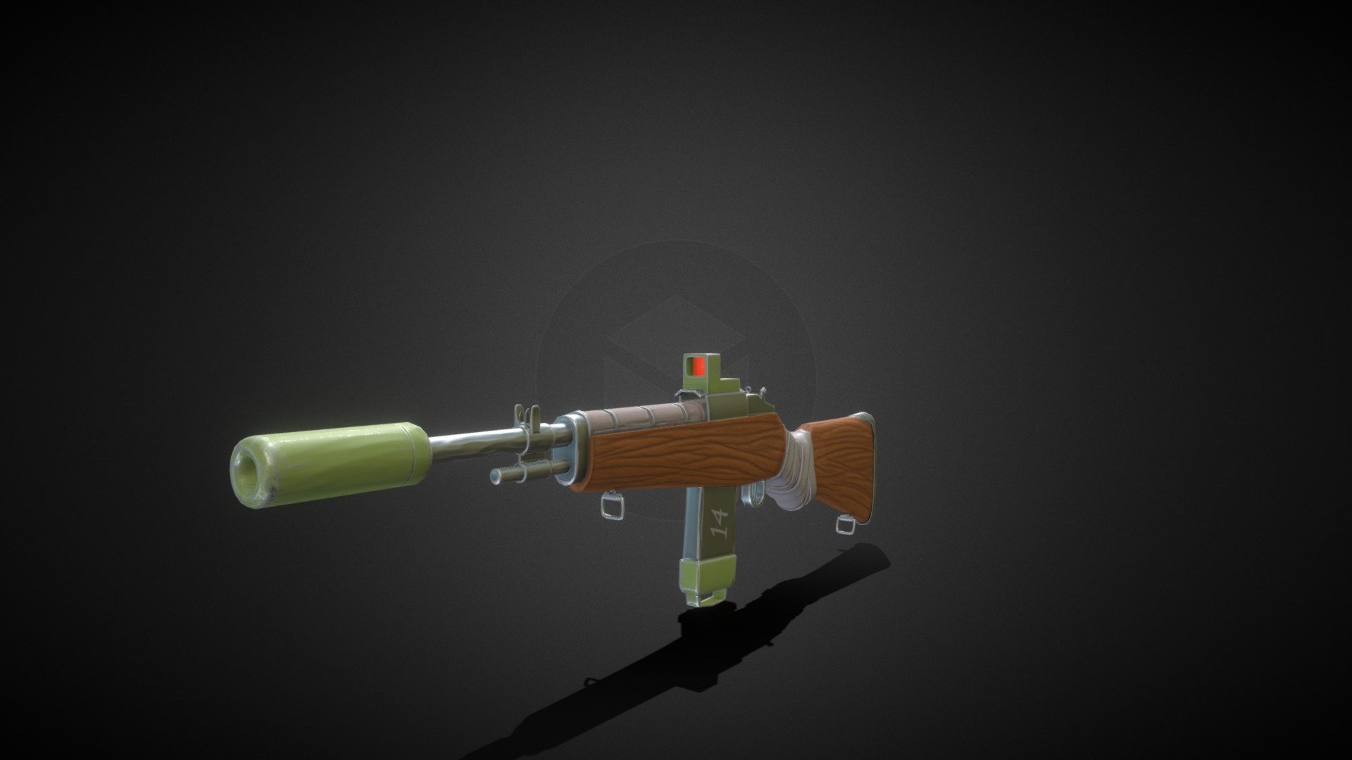 Stylized M14 - 3D model by Saper2001 [6f70748] - Sketchfab
