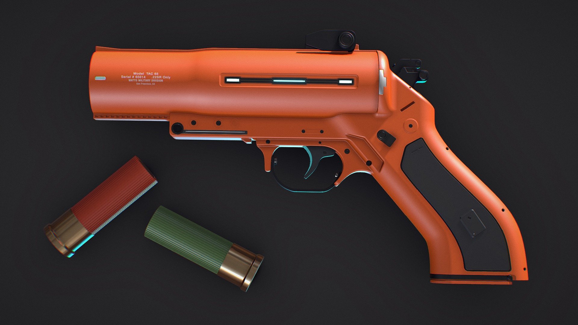 SCIFI - Flare Gun - Buy Royalty Free 3D model by re1monsen [6f72ab3 ...