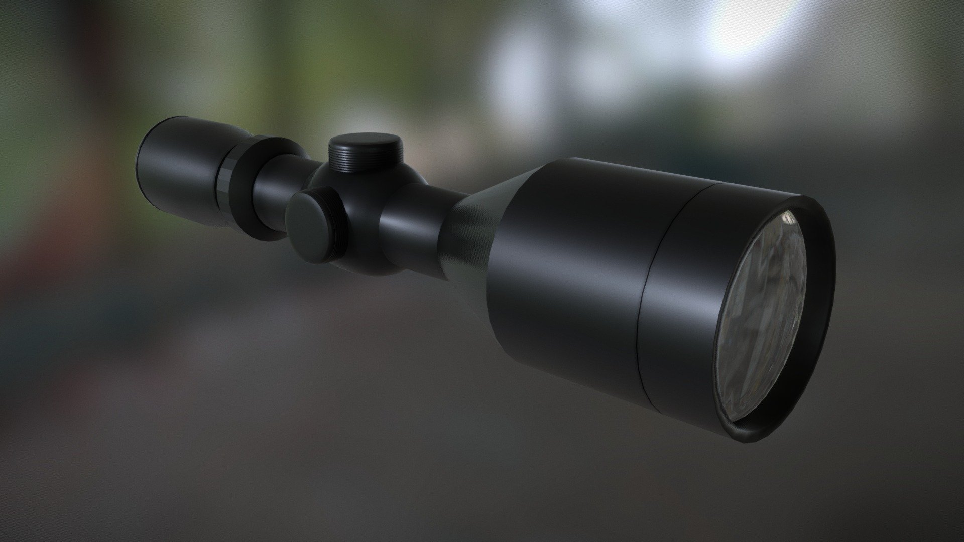 Long Range Rifle Scope - Face Smoothing Test - Download Free 3D model ...