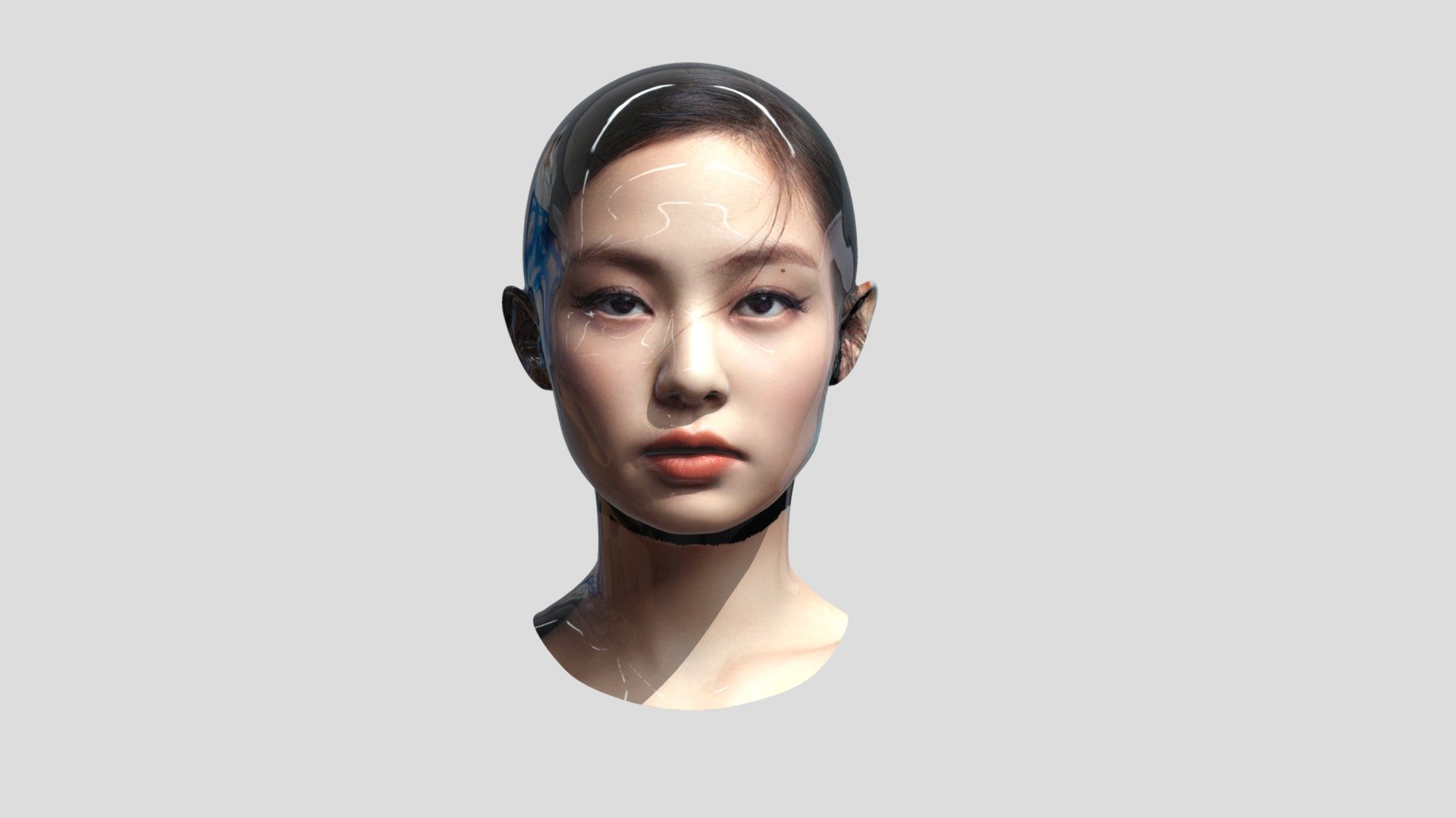 Jennie Plastic Model - Head - 3D model by Magz (@Djama07) [6f73a02 ...