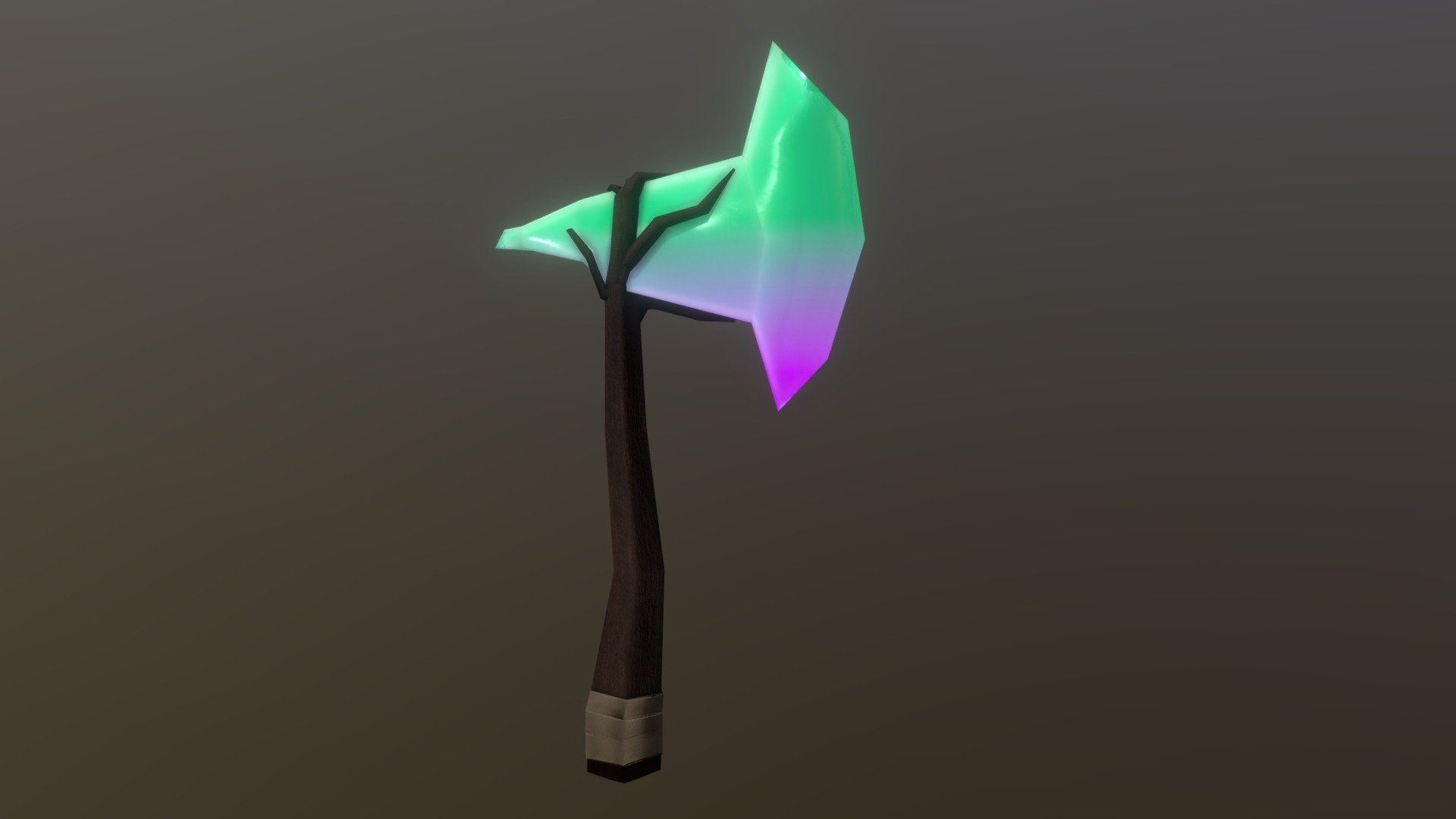 Crystal fantasy axe - game asset - 3D model by JonasLixenfeld [6f74038 ...