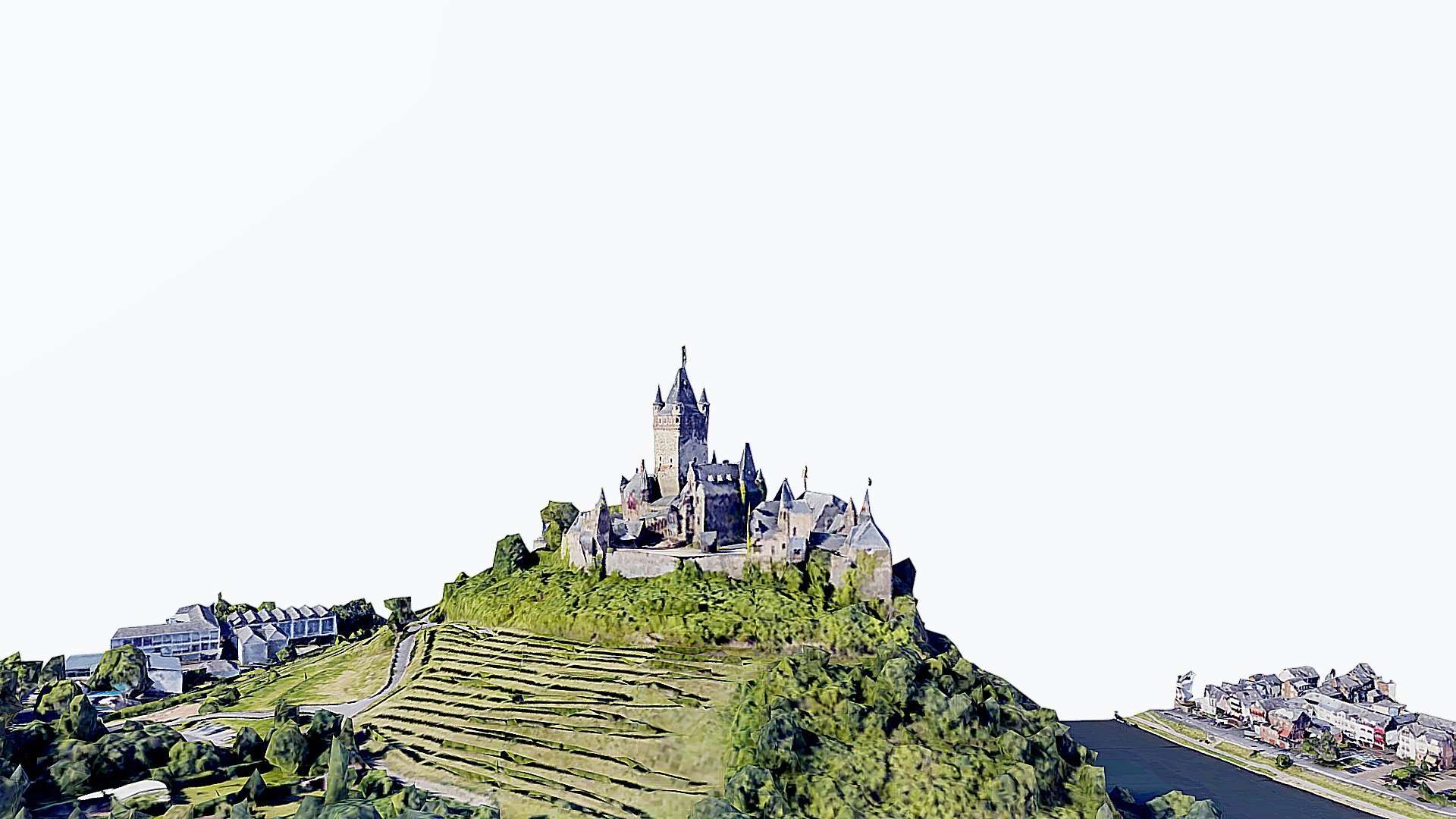 Castillo de Cochem,scan,map,landscape - 3D model by SENSIET (@asensio ...