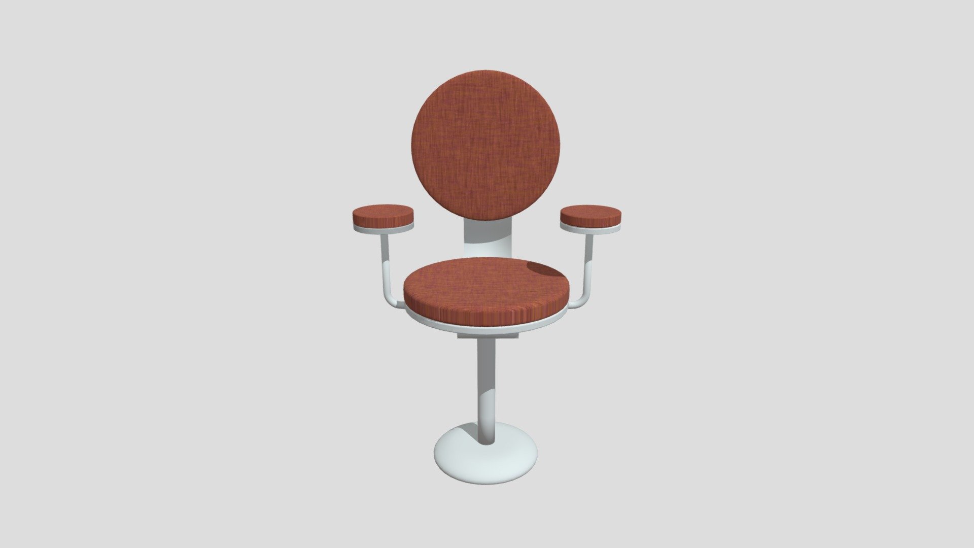 Retro Unique Circular Desk Chair - Download Free 3D model by rachelanne ...