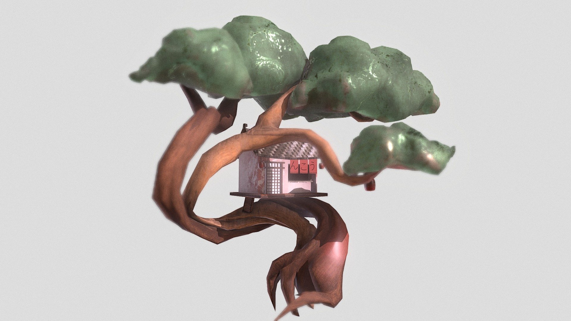 Bonsai Tree House - 3D model by KayTee (@KayTe3) [6f7b613] - Sketchfab