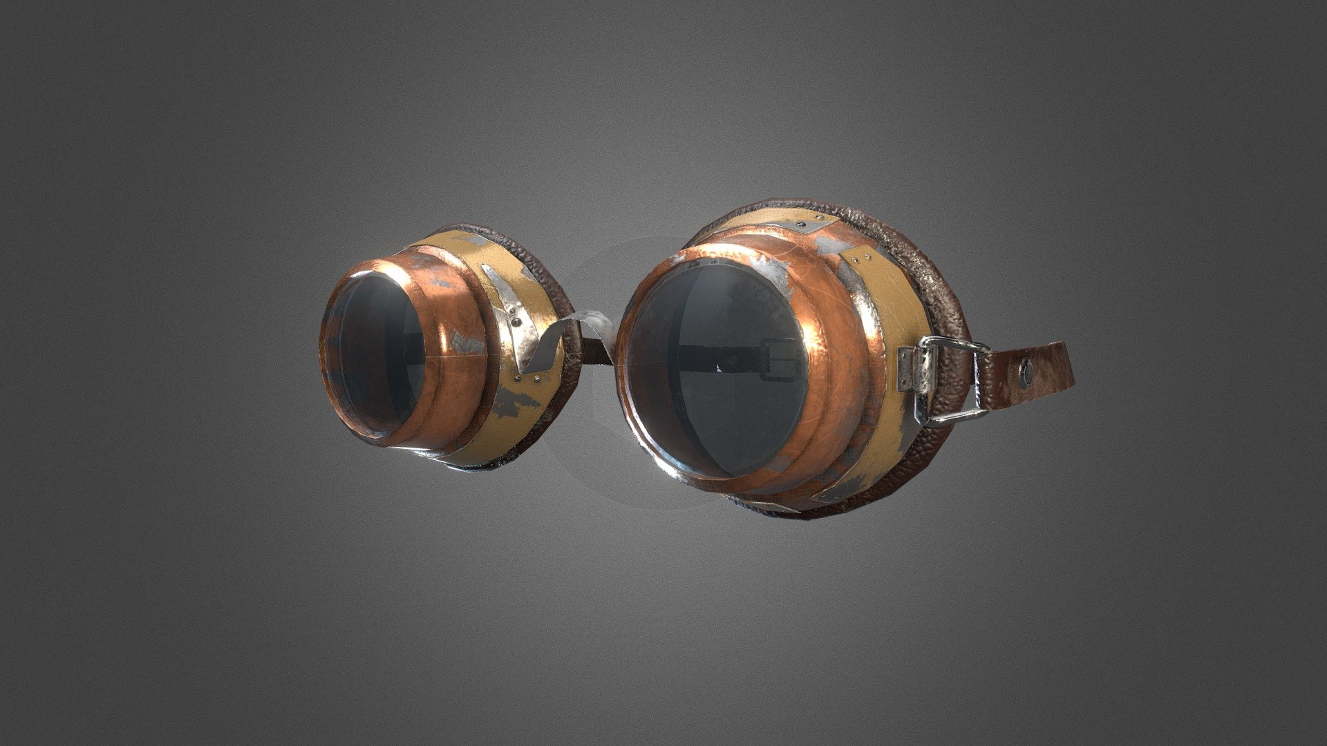 Steampunk Goggles - 3D model by Sarah-Myriam Madi (@sarah_myriam_madi ...