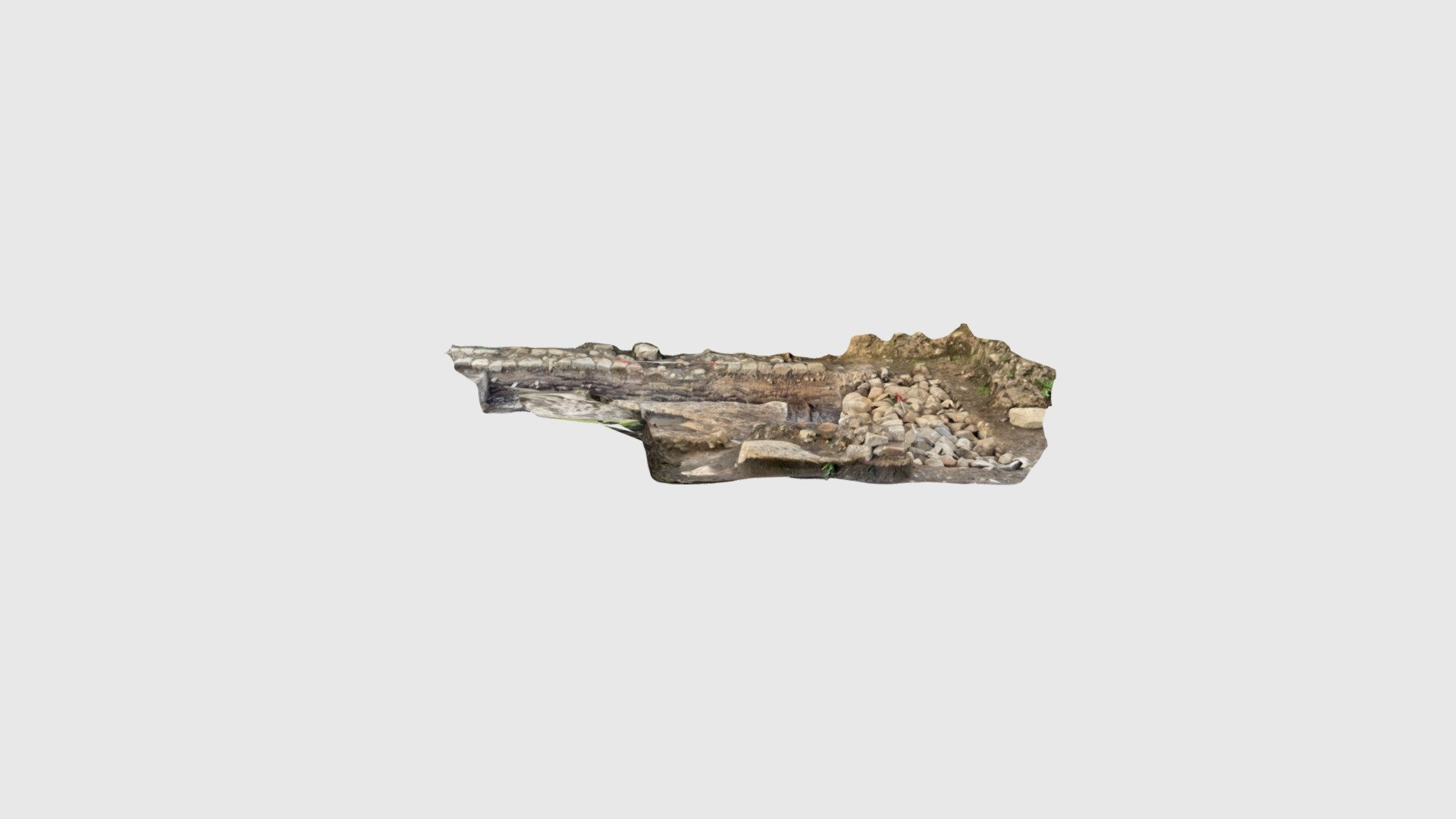 Rampart and Antonine gate - Download Free 3D model by VindolandaTrust ...