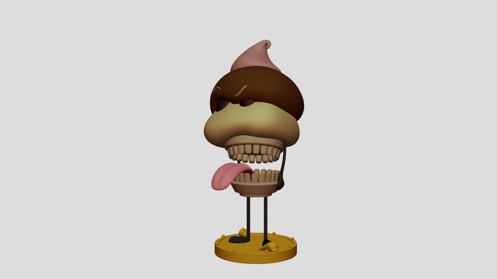 Ice-cream Monster - 3D model by McKeelyCrouch [6f80413] - Sketchfab