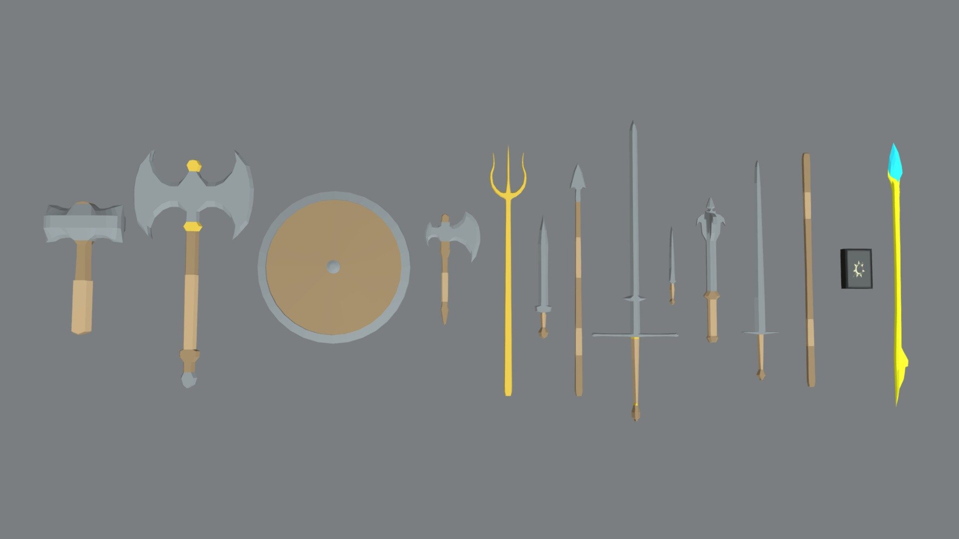 Medieval Weapons Set - 3D model by DoubleSky (@skylark575) [6f832a5 ...