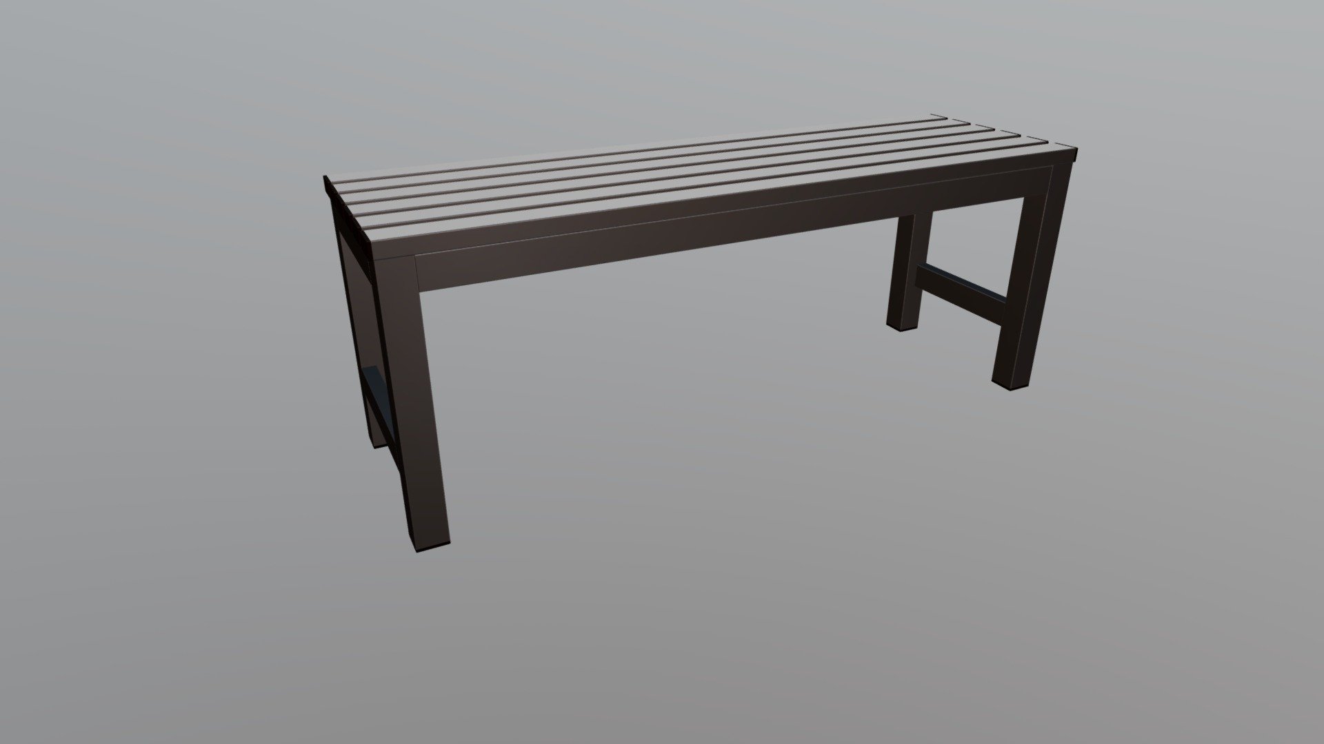 Bench size 38x150x46 cm - 3D model by Aon_chaiya [6f843ac] - Sketchfab