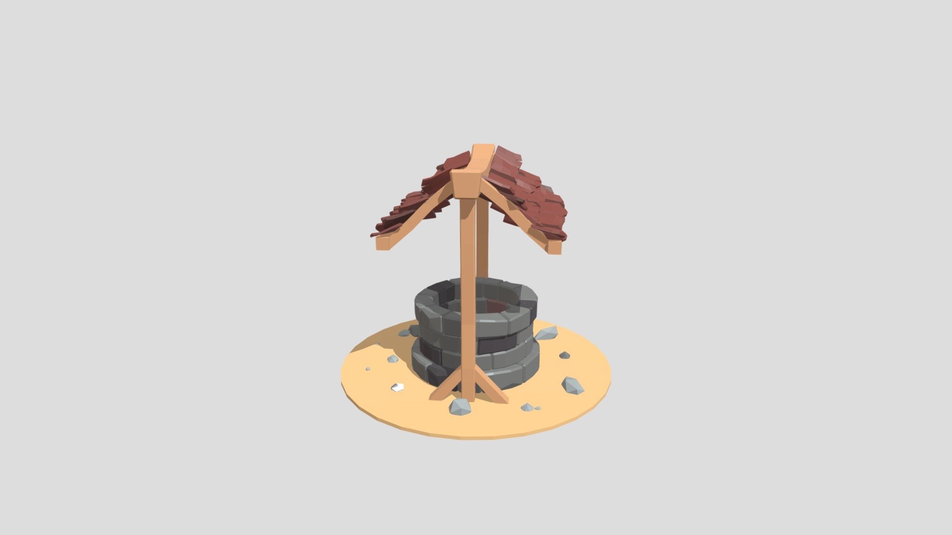 Low Poly Well - Download Free 3D model by ChasedByTom [6f84780] - Sketchfab