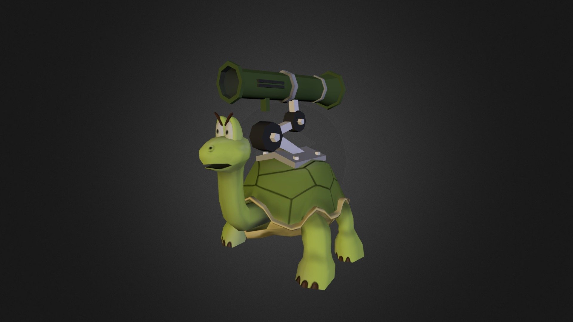 Toony Turtle For Mobil - 3D model by caleb [6f86828] - Sketchfab