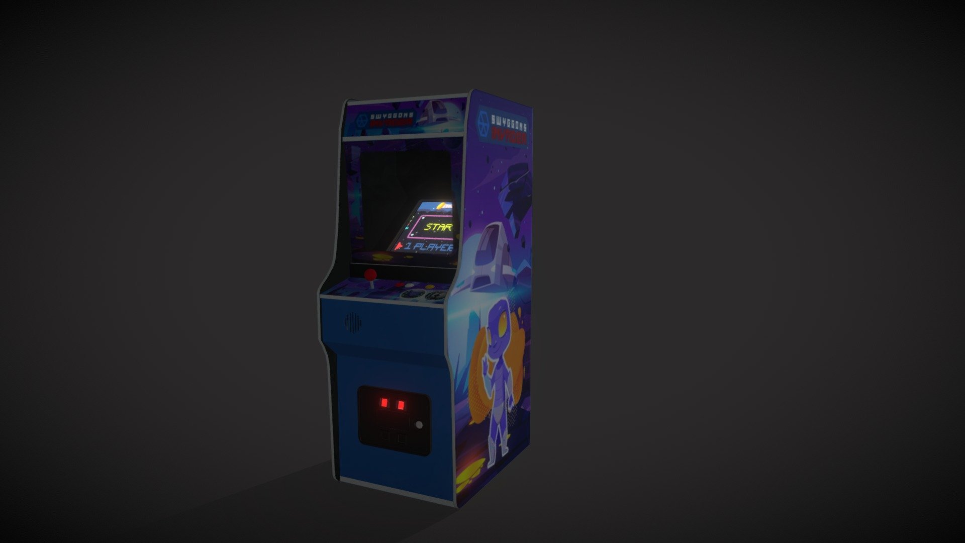Fan art arcade machine - 3D model by AndresMirez [6f86990] - Sketchfab