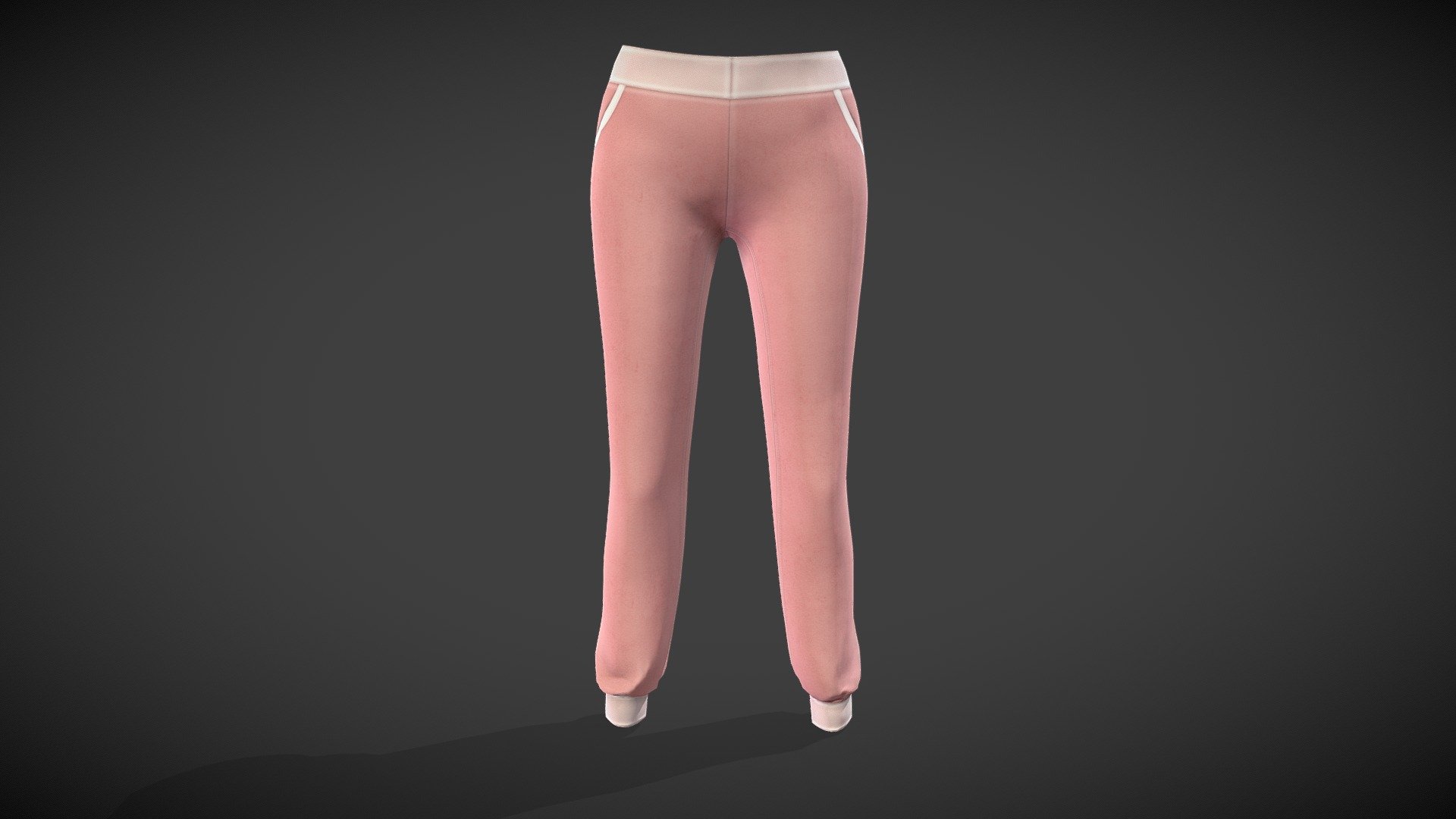 Female Peach Tracksuit Bottom - Buy Royalty Free 3D model by 3dia ...