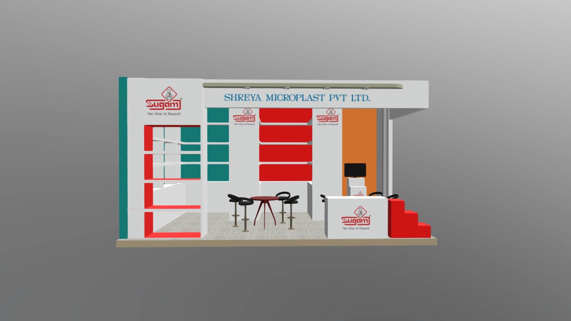 Expo Showcase Plan 3D - Download Free 3D model by Spartan Branding ...