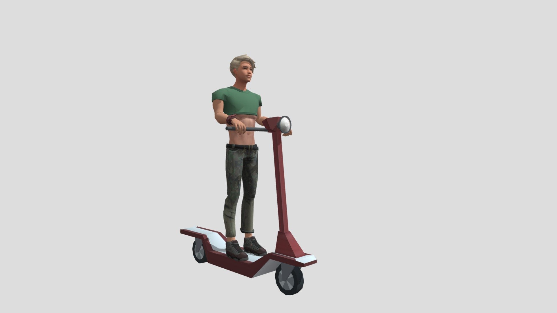 Low Poly Scooter - Download Free 3D model by novusod [6f8d2cc] - Sketchfab