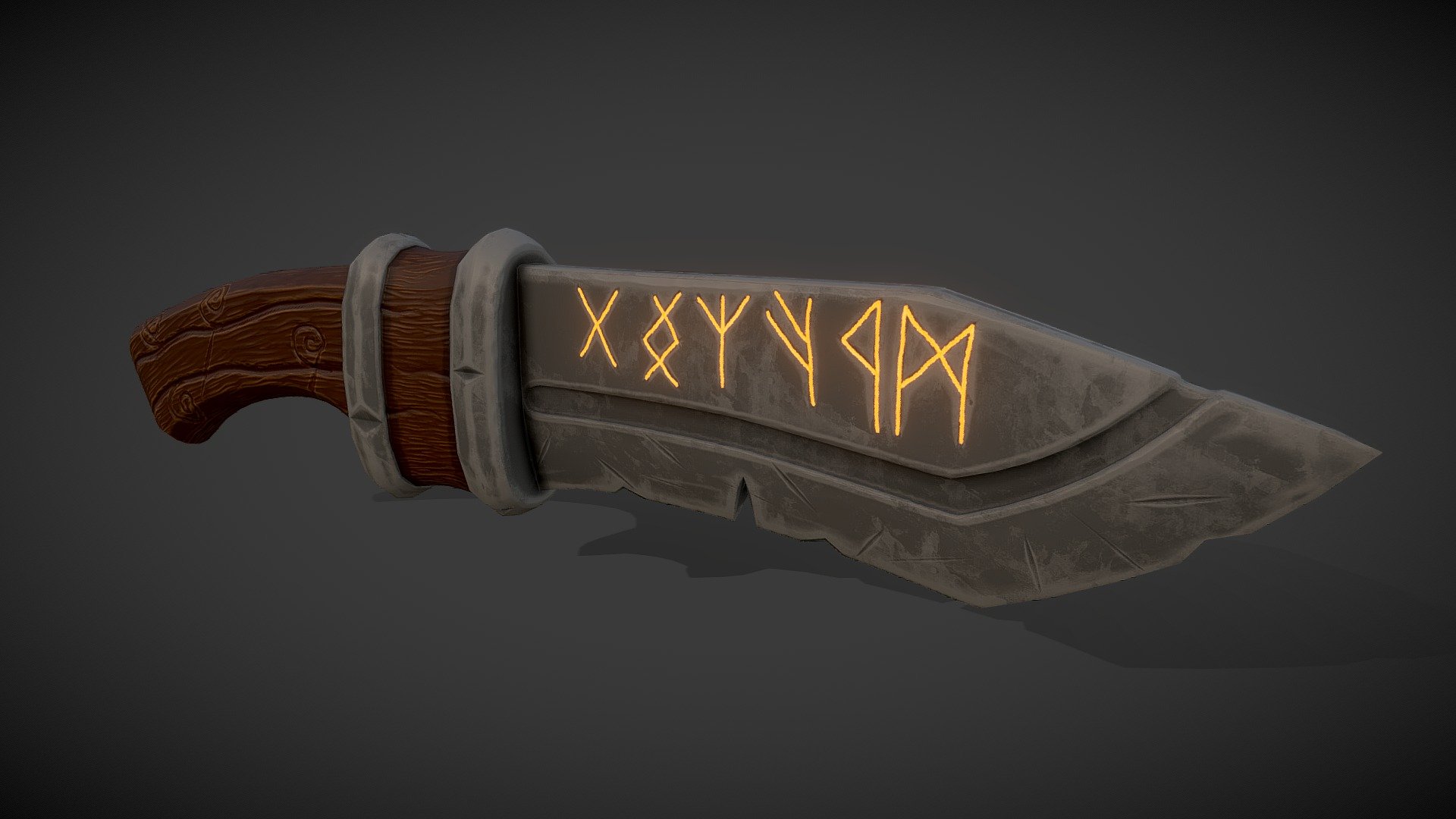 Stylized knife - 3D model by Vladislav (@ahmetov.vladislav0) [6f8d96b ...