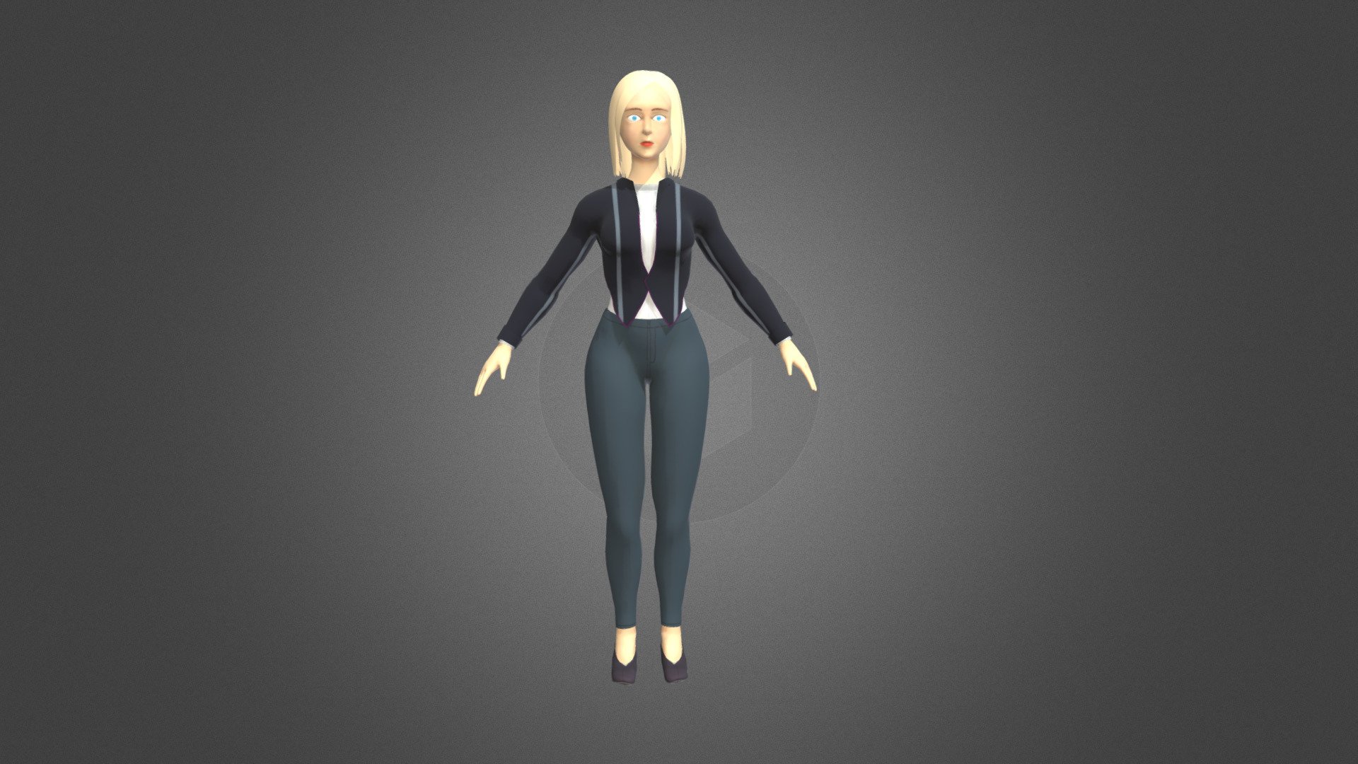Low Poly Girl - 3D model by Dark waters will come (@holik55.dimad ...