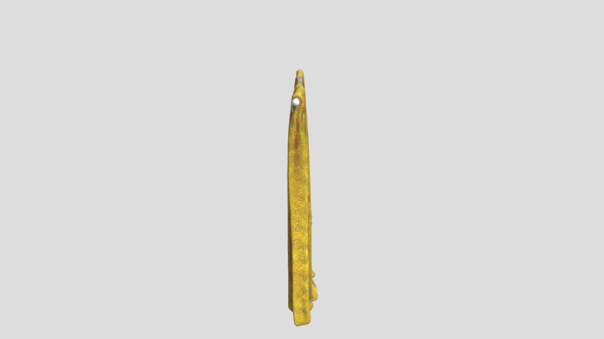 Yellow Fabric Draped On Floor, Realistic - Download Free 3D model by ...