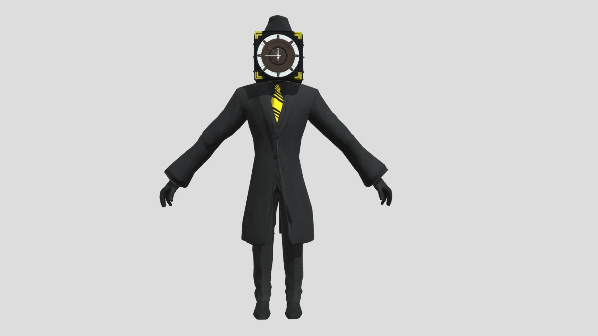 Large Clockman V3 - Download Free 3D model by Missingno21 [6f906dc ...