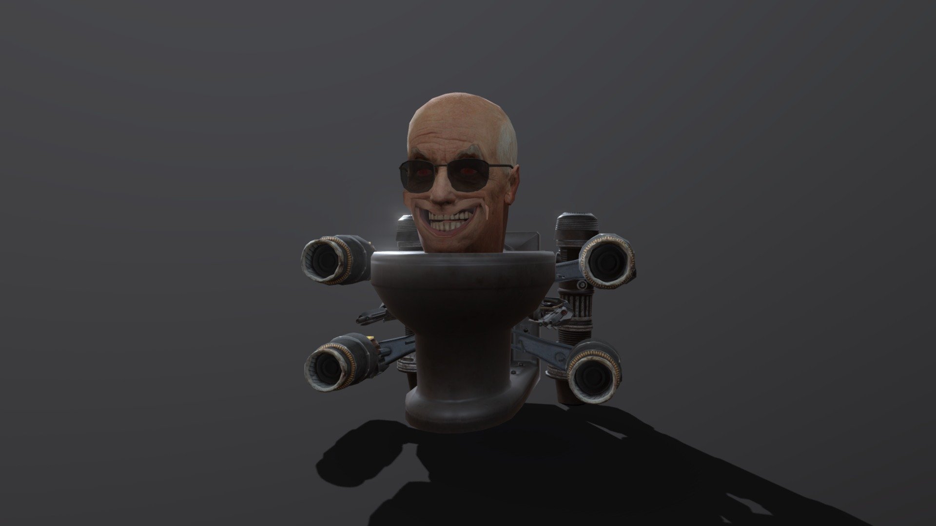 Laser ScientistMech Toilet - Download Free 3D model by User09 ...
