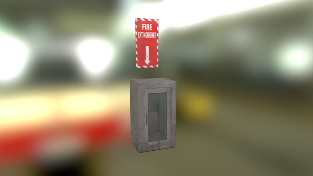 Fire Extinguisher Box - 3D model by richardpatrick [6f90afa] - Sketchfab