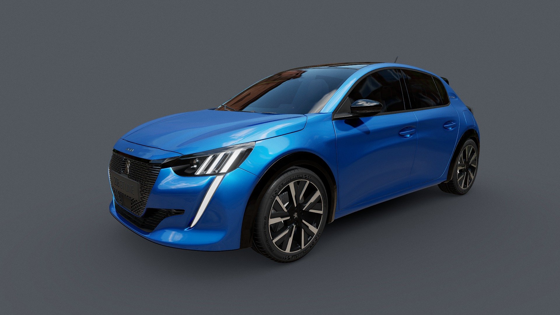 Peugeot 208 - Buy Royalty Free 3D model by Ulderico Martinelli ...