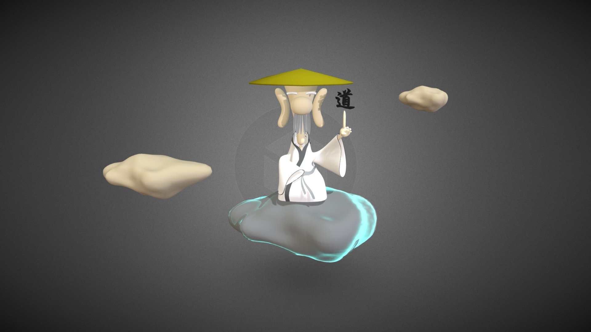 Laozi - 3D model by Gary Woo (@garywoo) [6f93b8d] - Sketchfab
