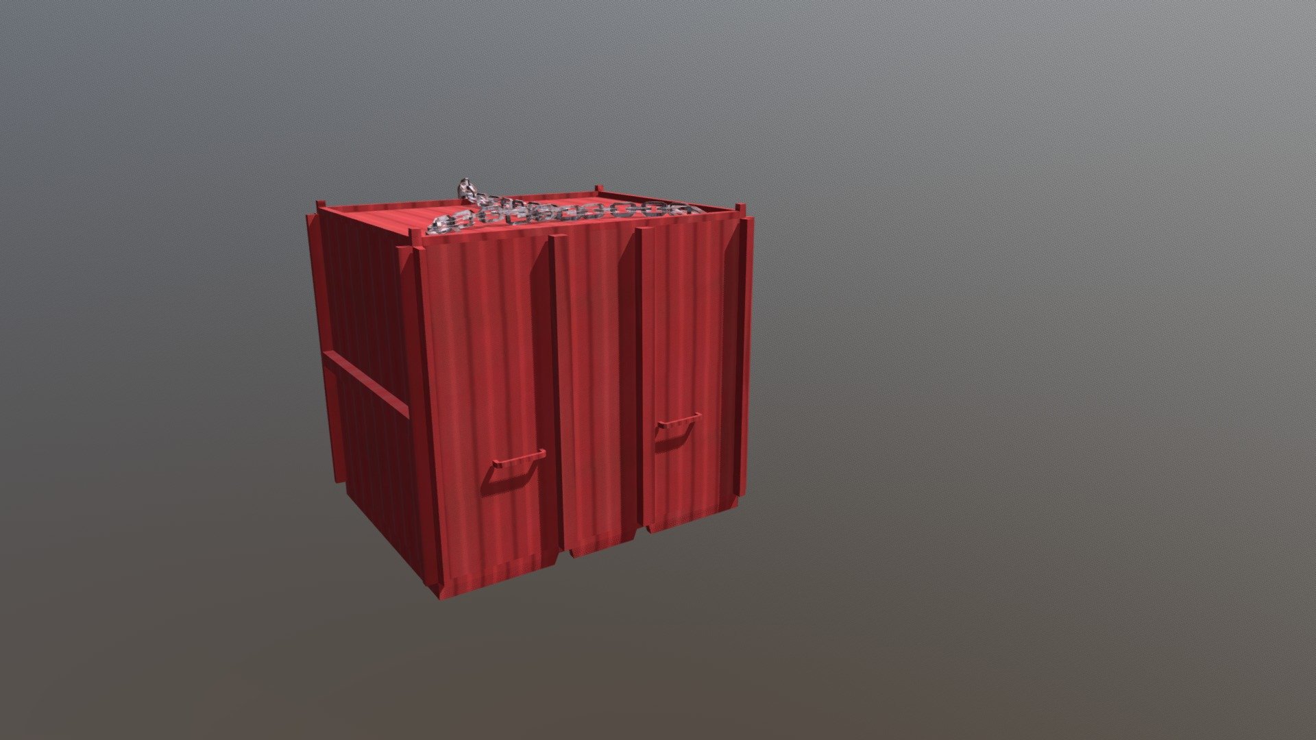 low poly small shipping container - 3D model by lazereye57 [6f94dcd ...