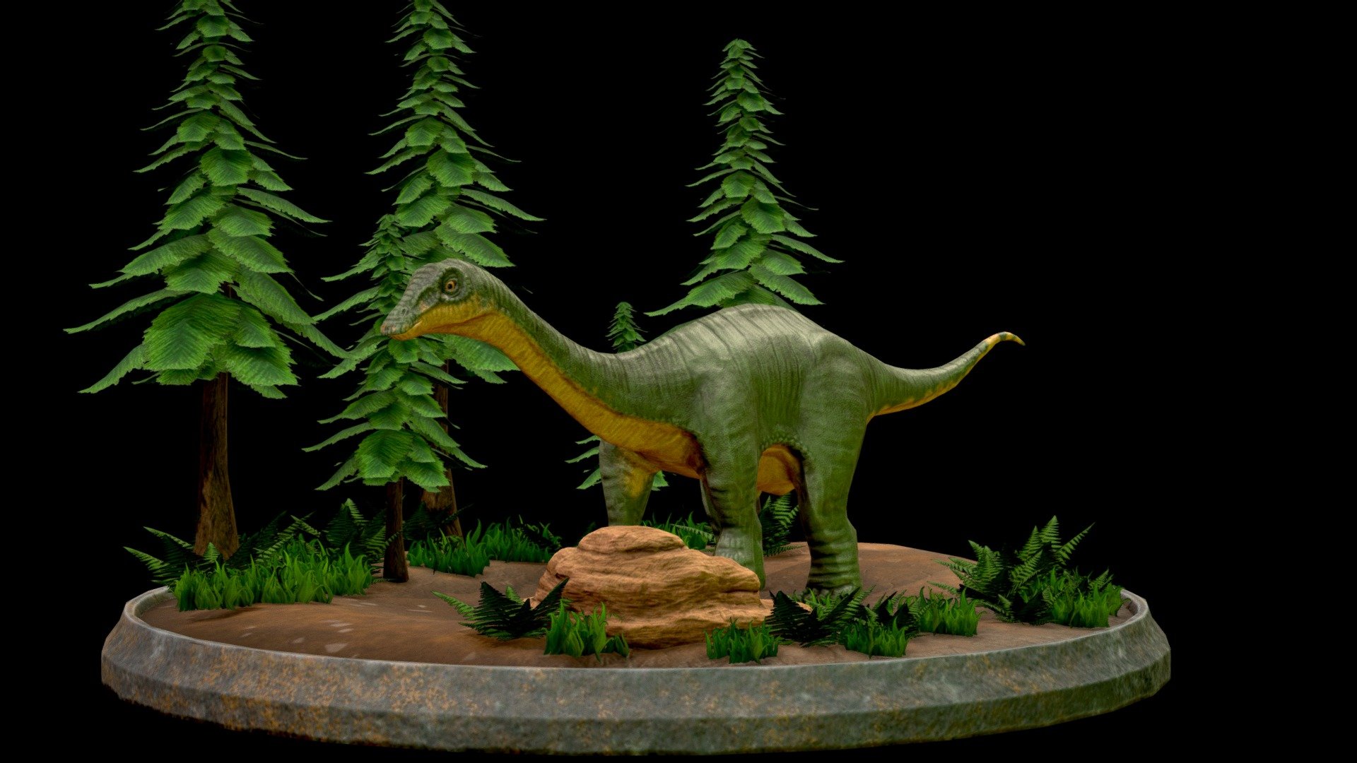 Apatosaurus Animated - 3D model by DJ (@ErevusTerror) [6f950d6] - Sketchfab