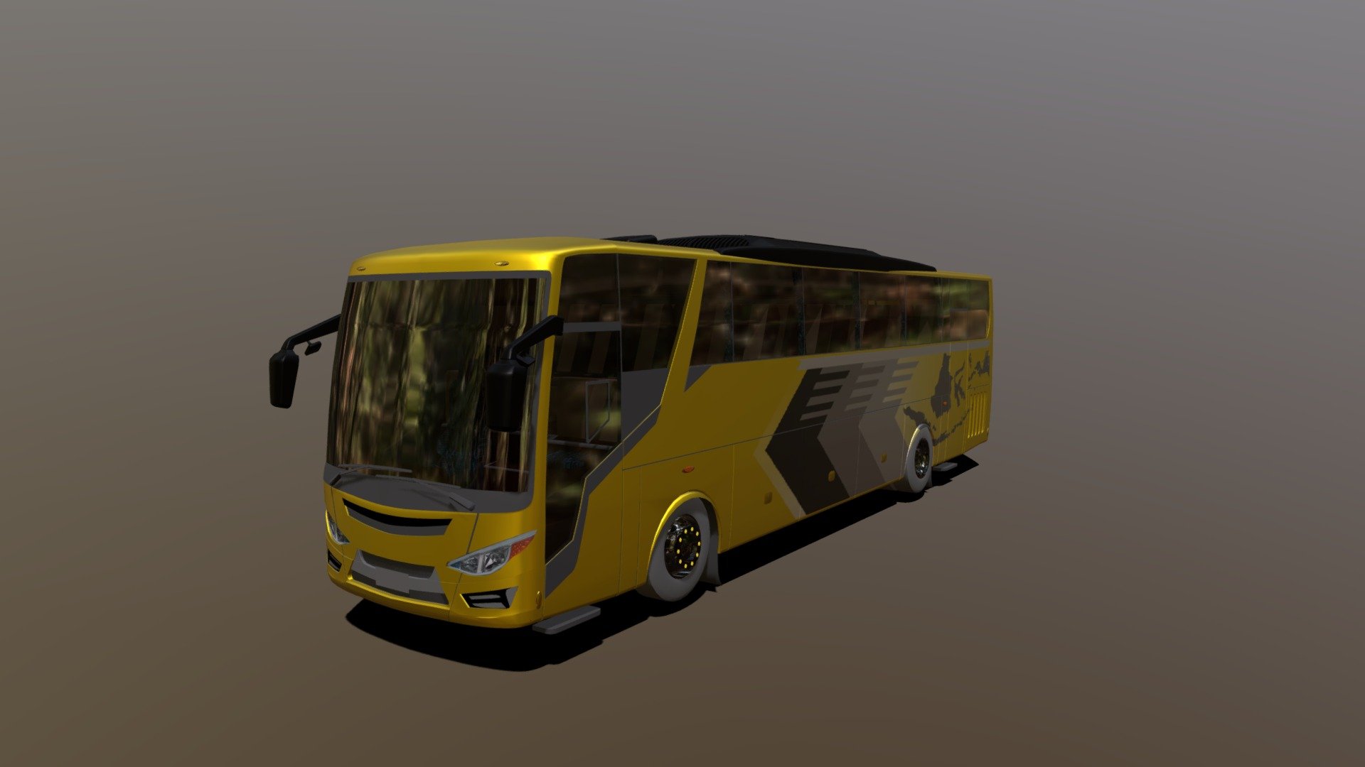 Indonesia_ecolin_bus - Download Free 3D model by Jean Wally's ...
