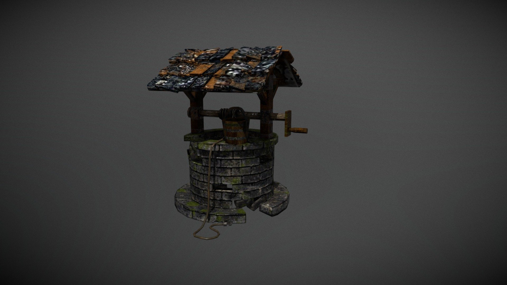 Old well (improved) - 3D model by Selax [6f98802] - Sketchfab