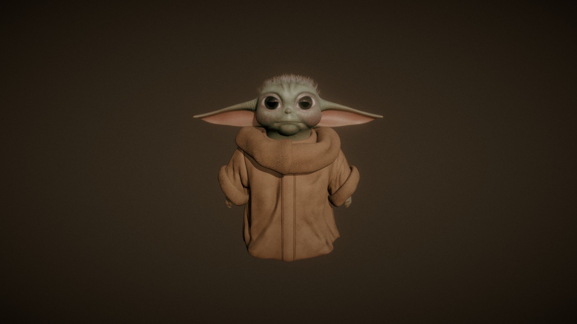 Baby Yoda - 3D model by BlenderUser (@Gakusei_BlenderUser) [6f9964f ...