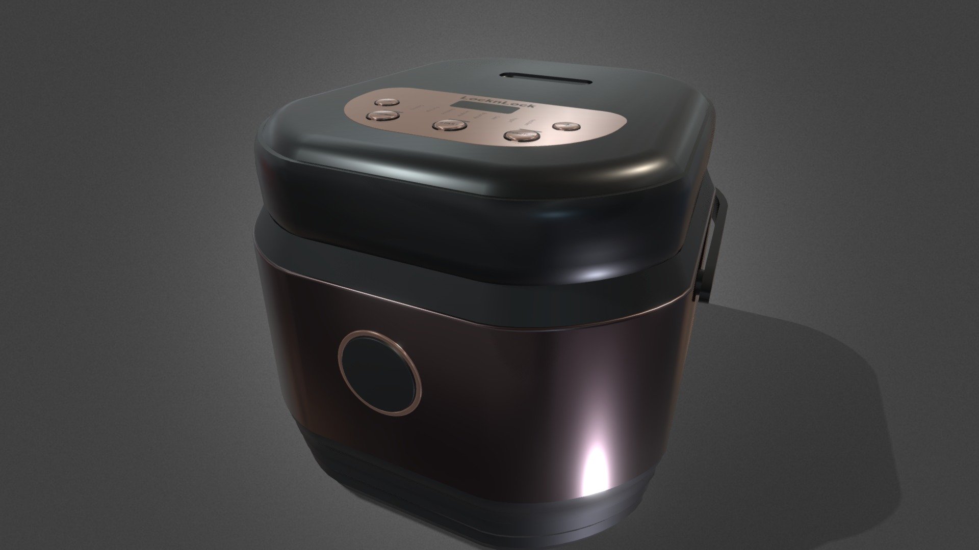 LOW CARBO RICE COOKER LOCKNLOCK - Buy Royalty Free 3D model by sameka [6f99a6f] - Sketchfab Store
