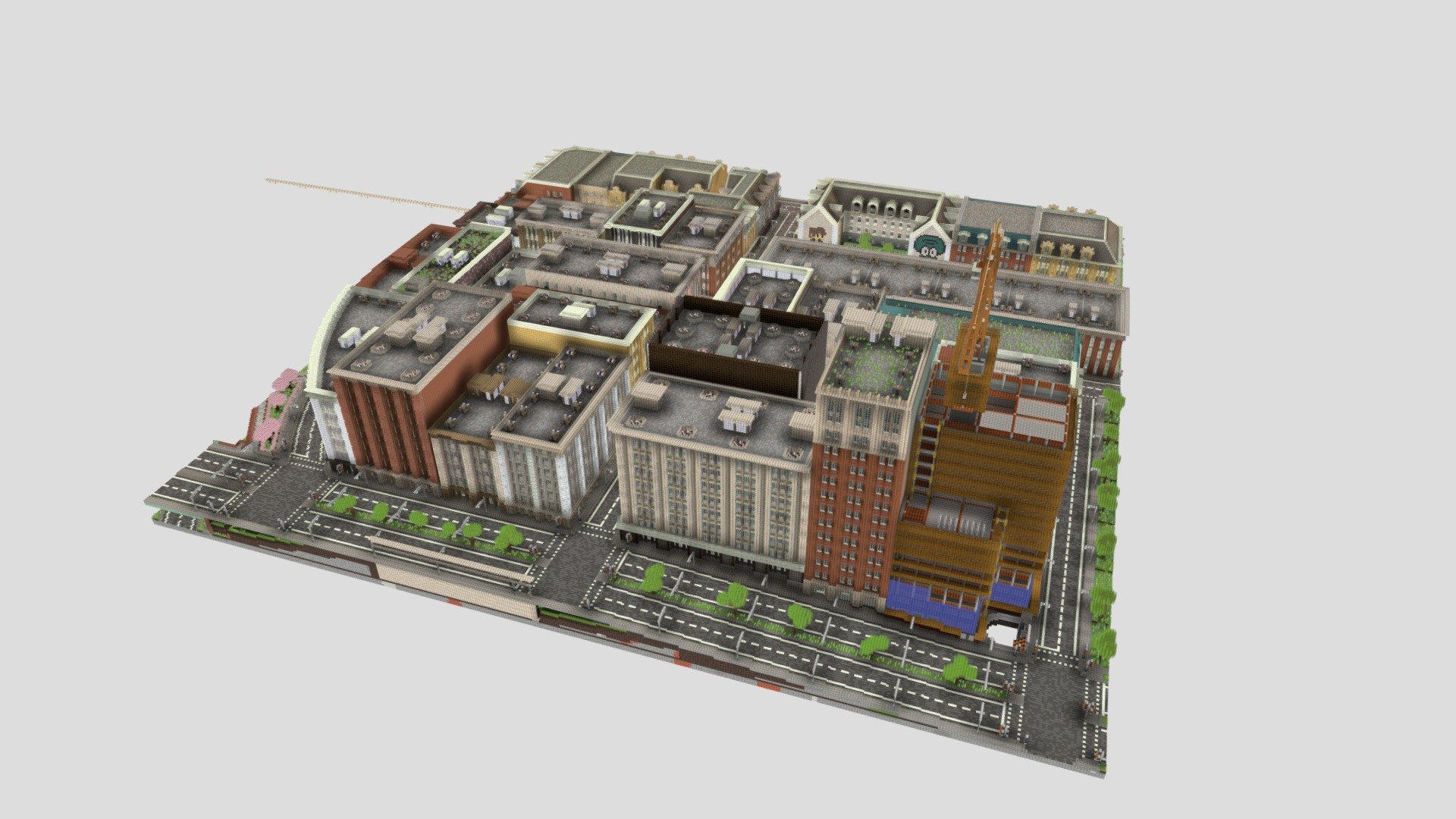 Minecraft Realistic City Blocks | Alma Bay - Buy Royalty Free 3D model ...