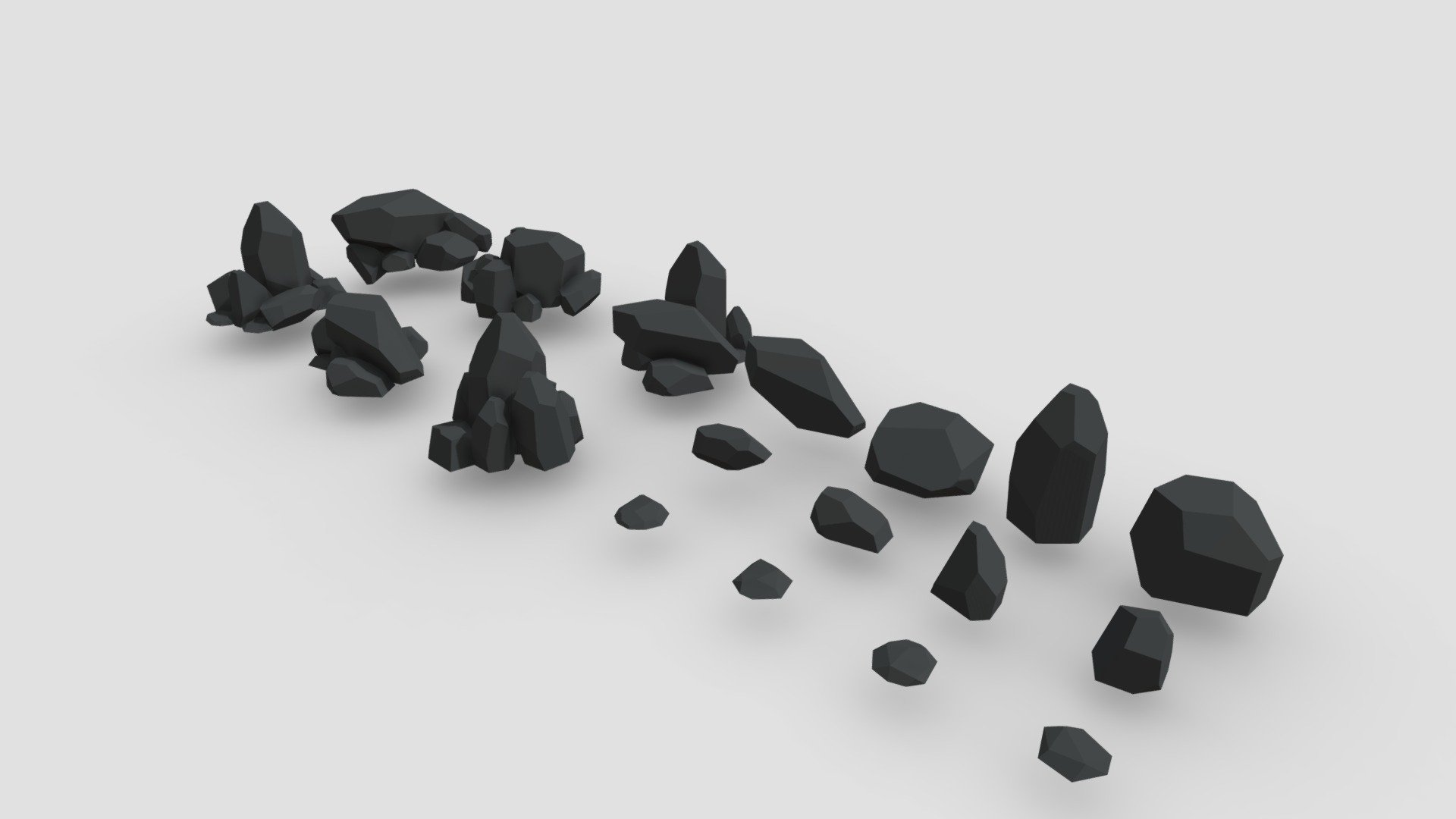 Free Low Poly Style Rock Pack - Download Free 3D model by Hsjhenley ...