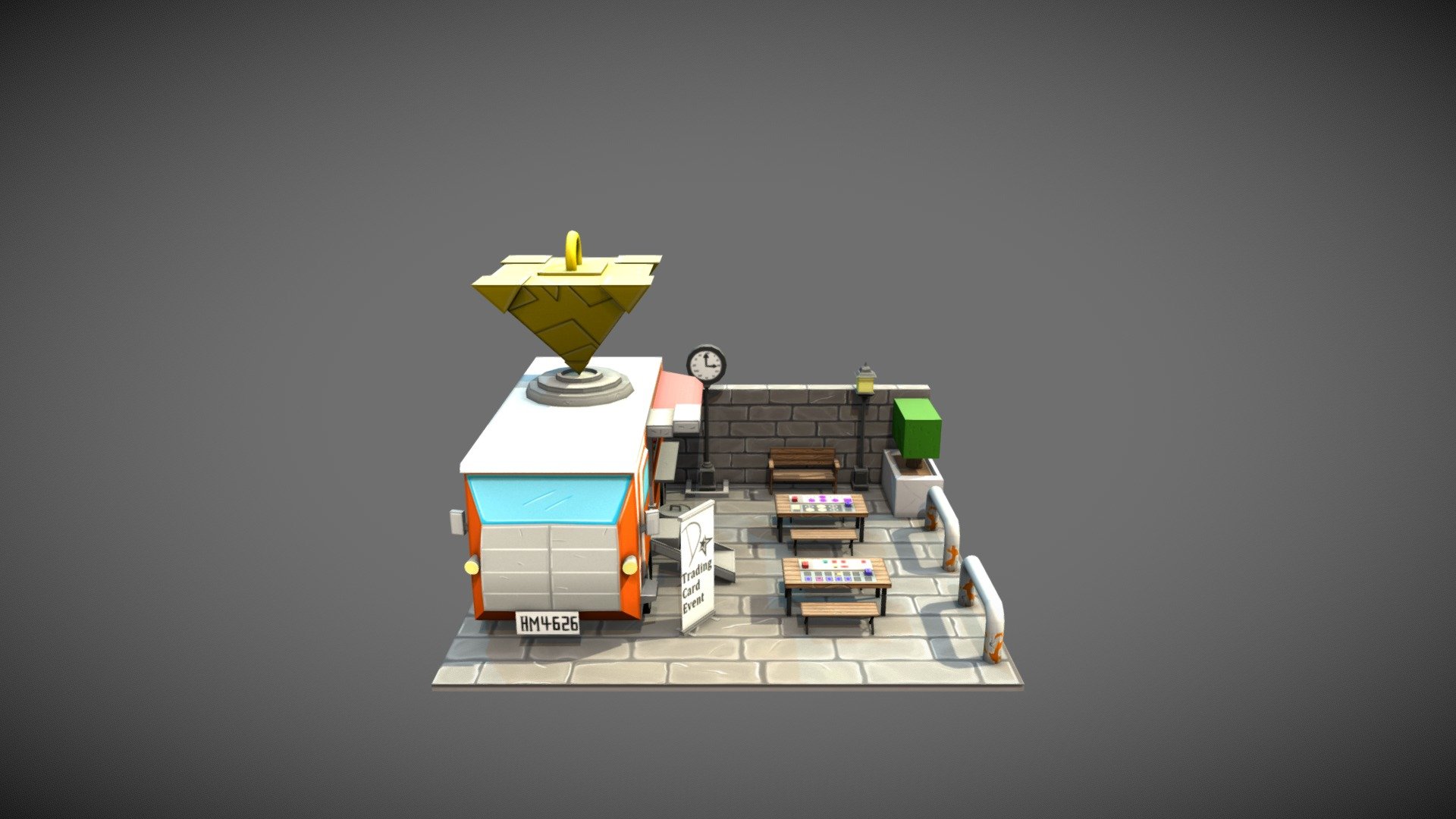 Promotional Van - 3D model by Kelvin_Chan (@Kelvin_C) [6f9b5bc] - Sketchfab