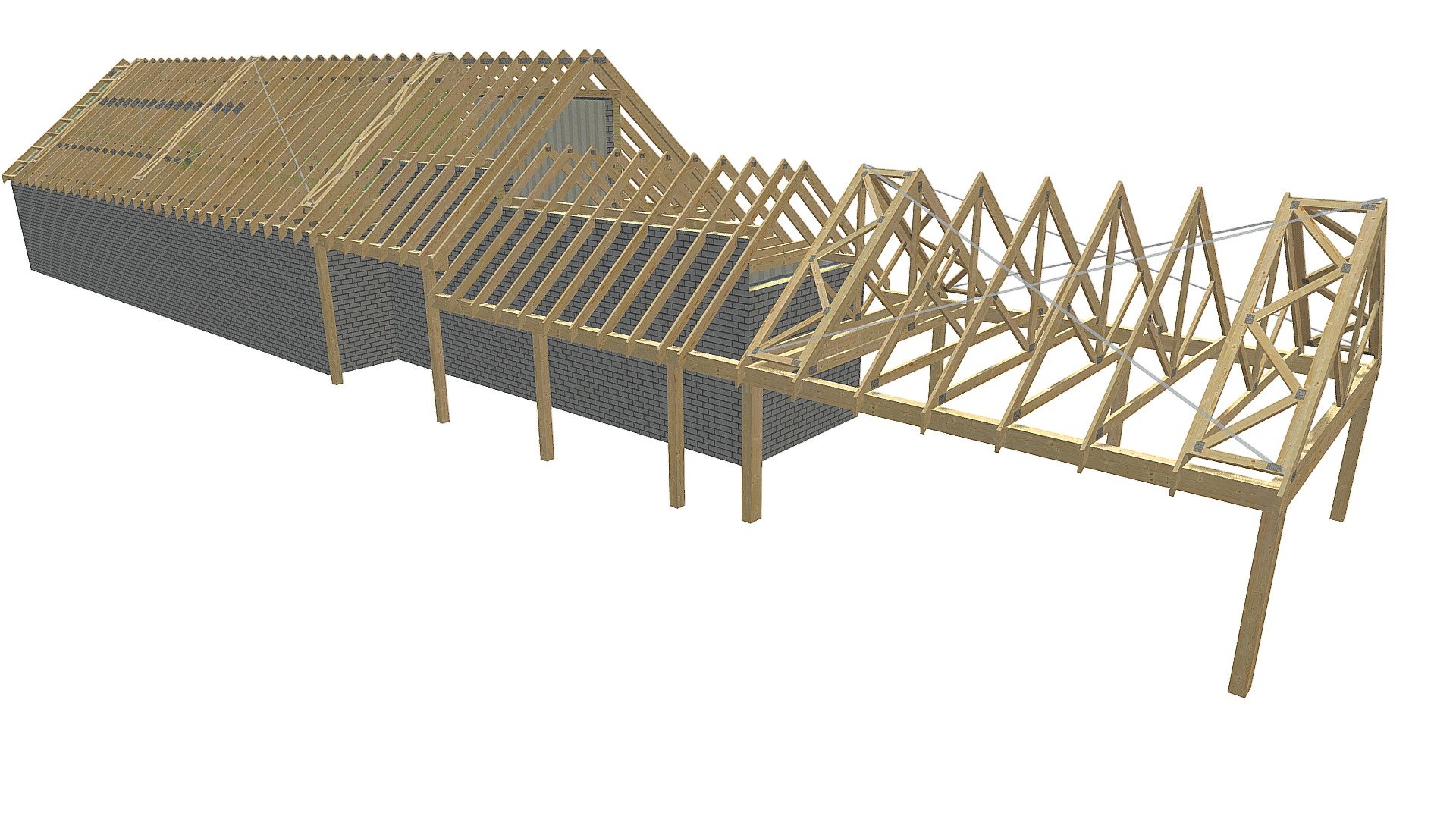 Engineering Roof Structure - 3D model by KD - INVEST inwestycje i ...