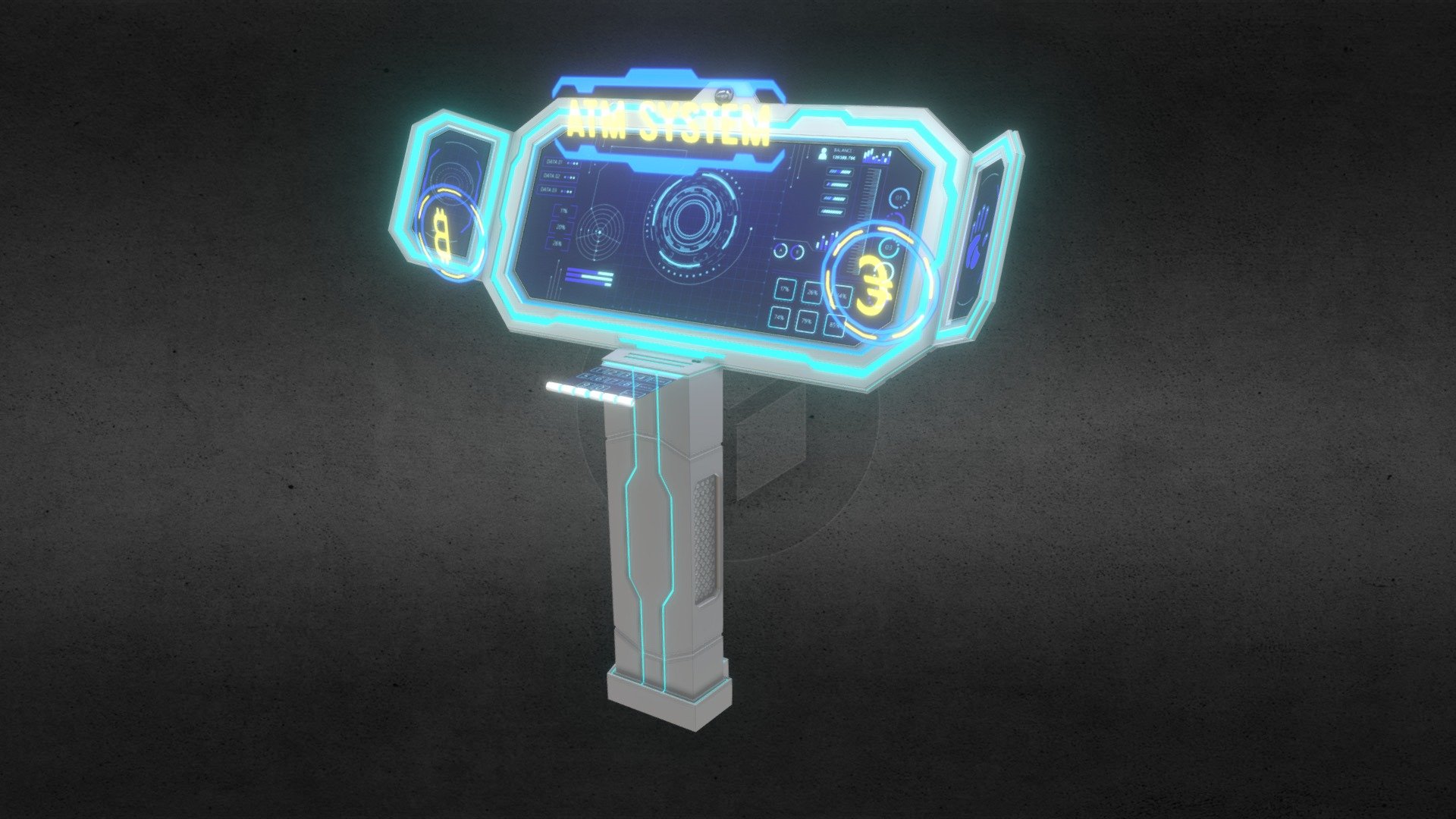 Futuristic ATM v2 - 3D model by Kalashnikov 3D (@kalashnikov) [6f9daf9 ...
