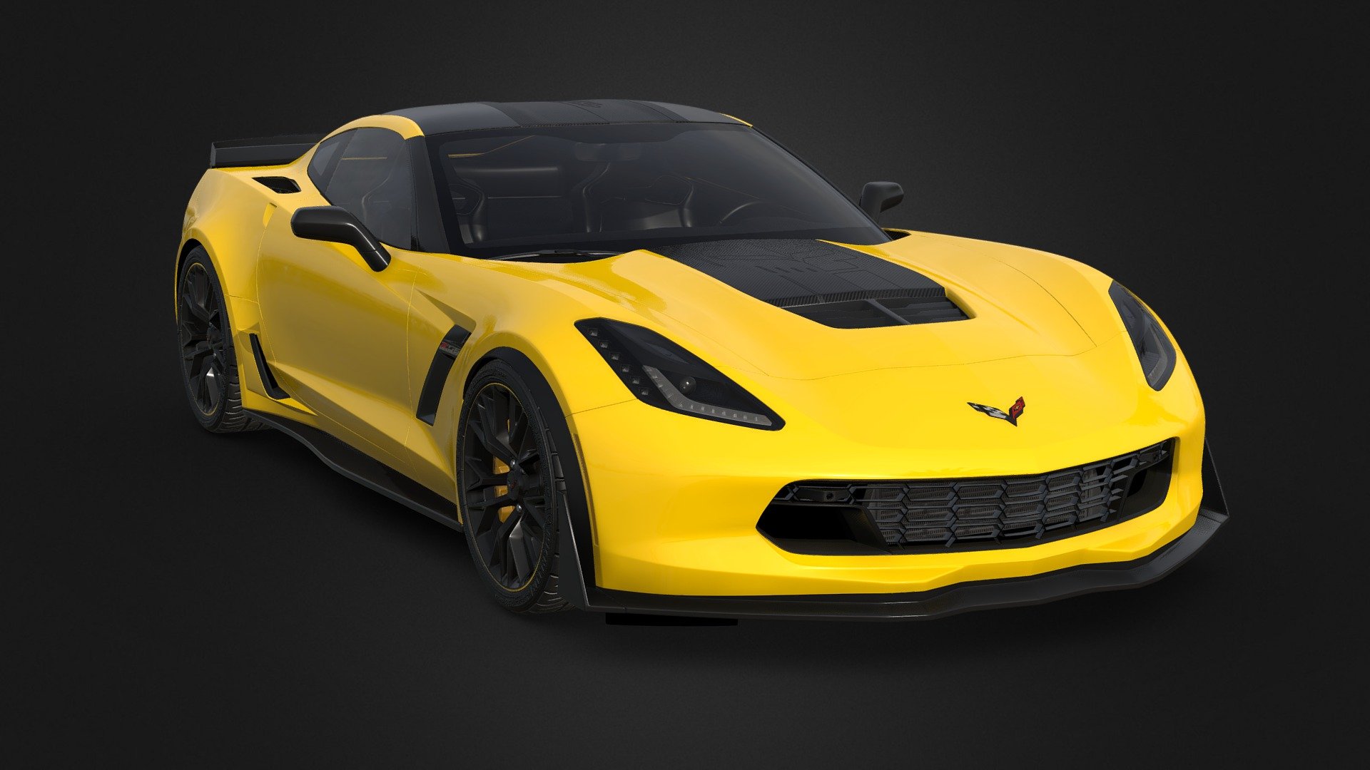 (FREE) Chevrolet Corvette Z06 C7.R Edition '15 - Download Free 3D model ...