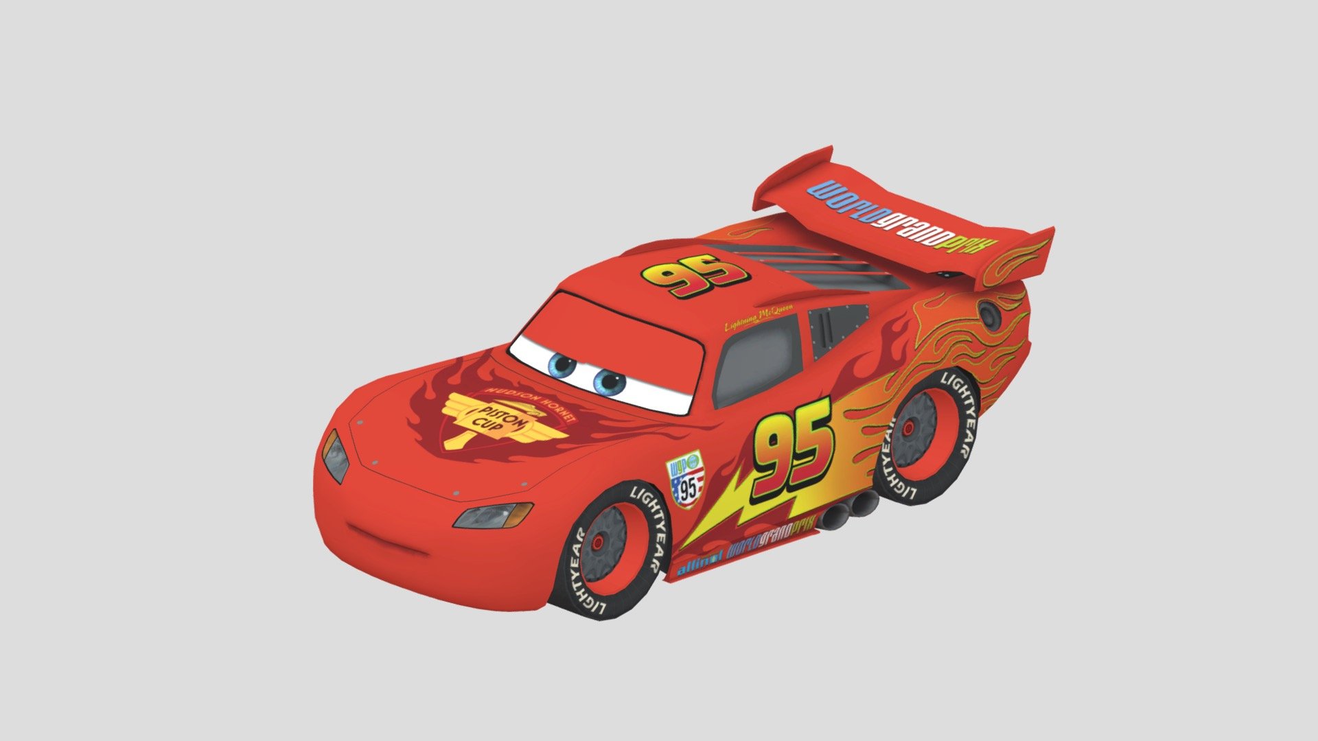 Wii Cars 2 TVG - Lightning McQueen - Download Free 3D model by SMF ...