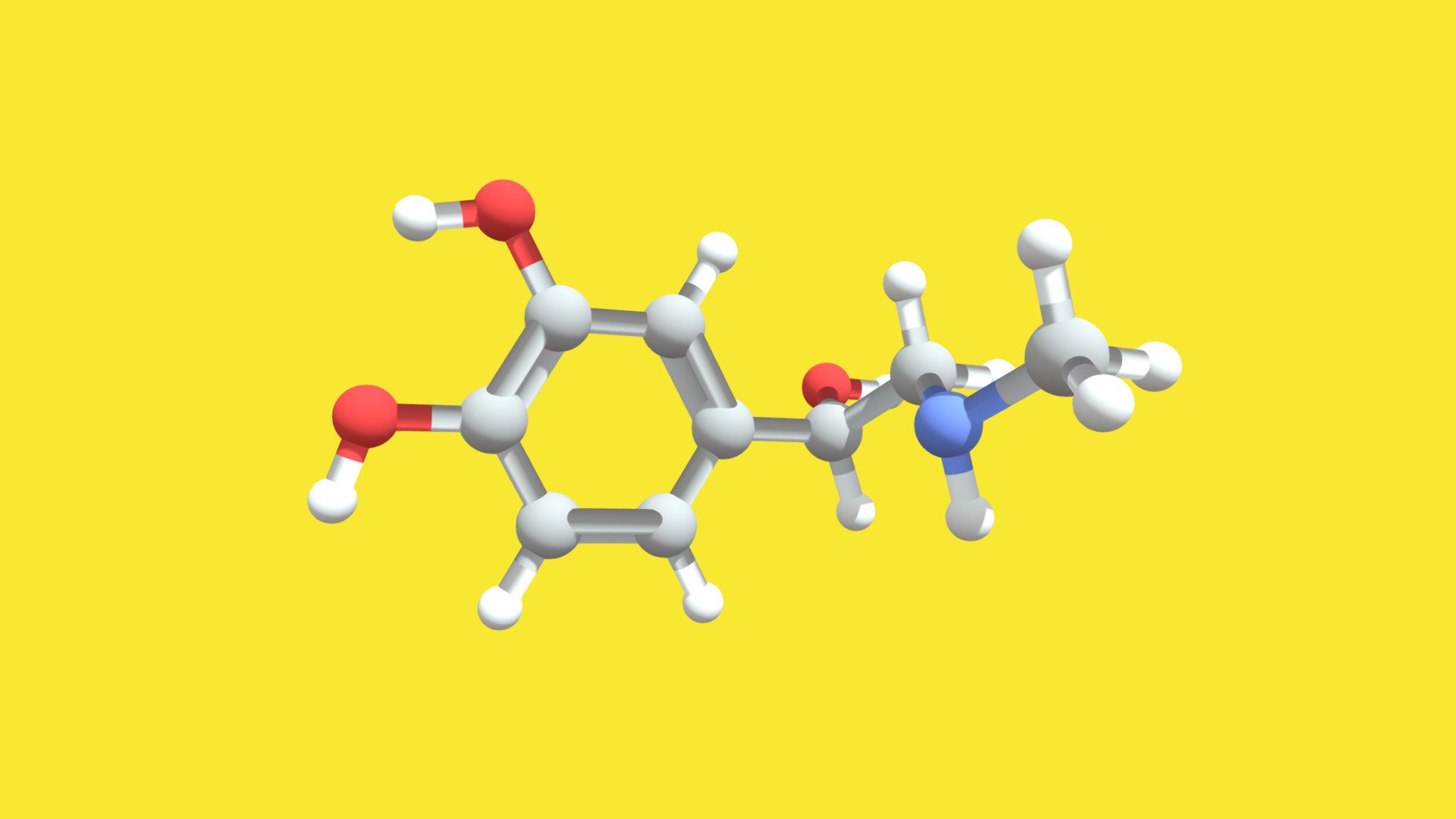 Adrenaline Hormone Molecule - Download Free 3D model by S.Duce (@sduce ...