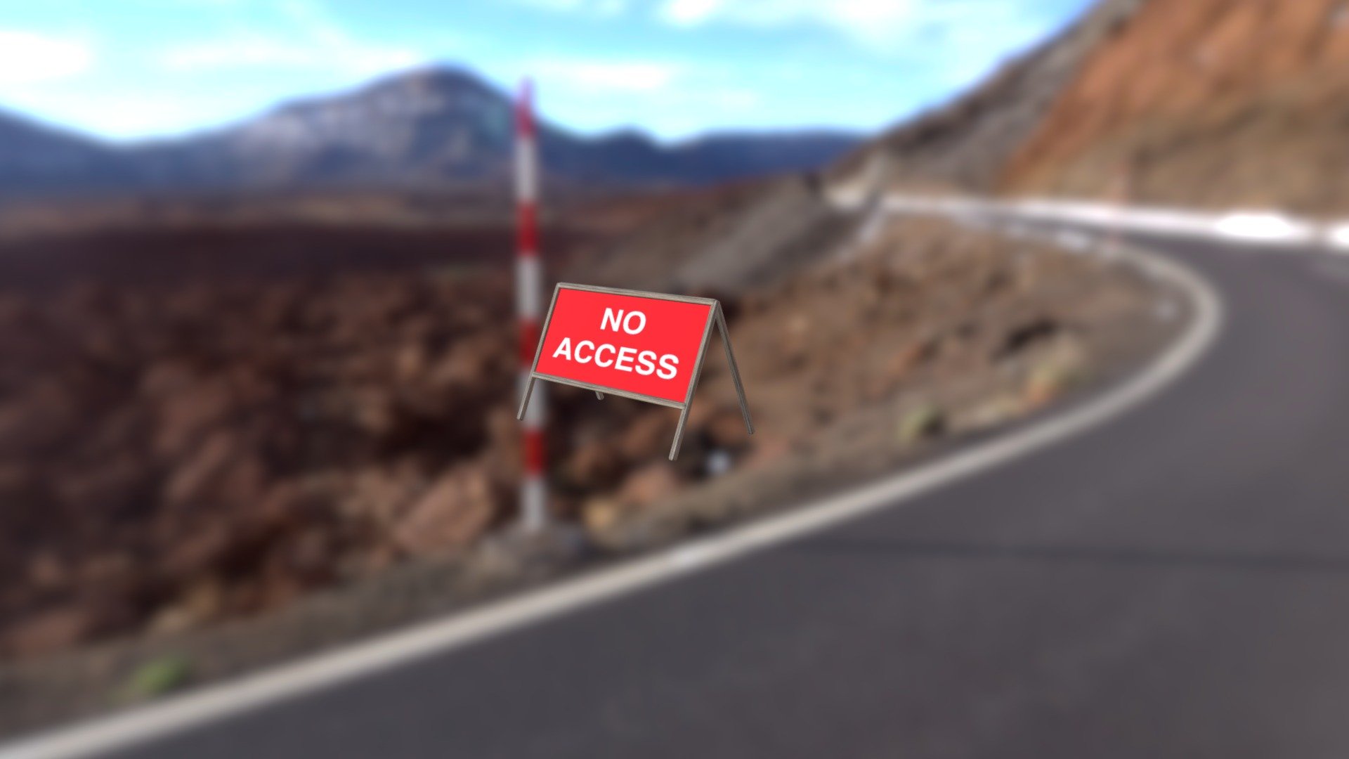 No Access Sign Model FBX free download - Download Free 3D model by ...