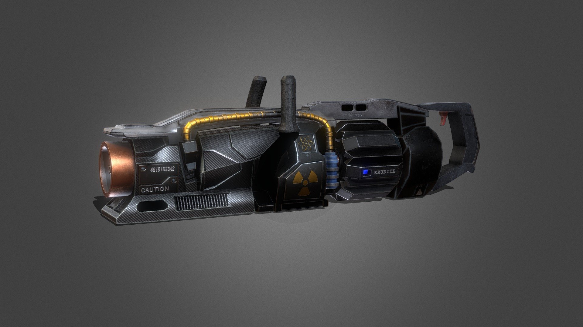 Futuristic Gun - 3D model by annabellecomstock [6fa9d6a] - Sketchfab