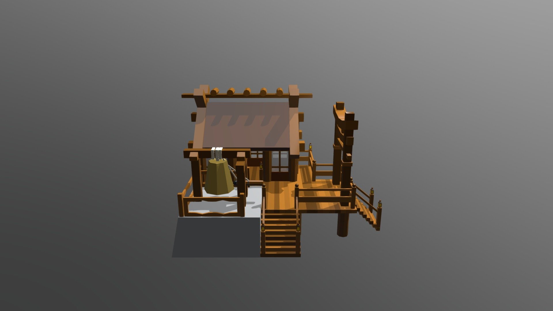 Low Poly Monastery (Age of Empires 2) - Download Free 3D model by The ...